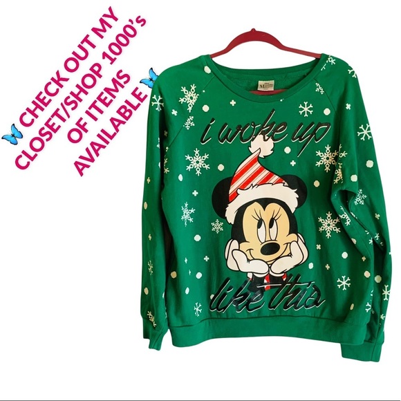 Disney | Sweaters | Disney Minnie Mouse I Woke Up Like This Sweater ...